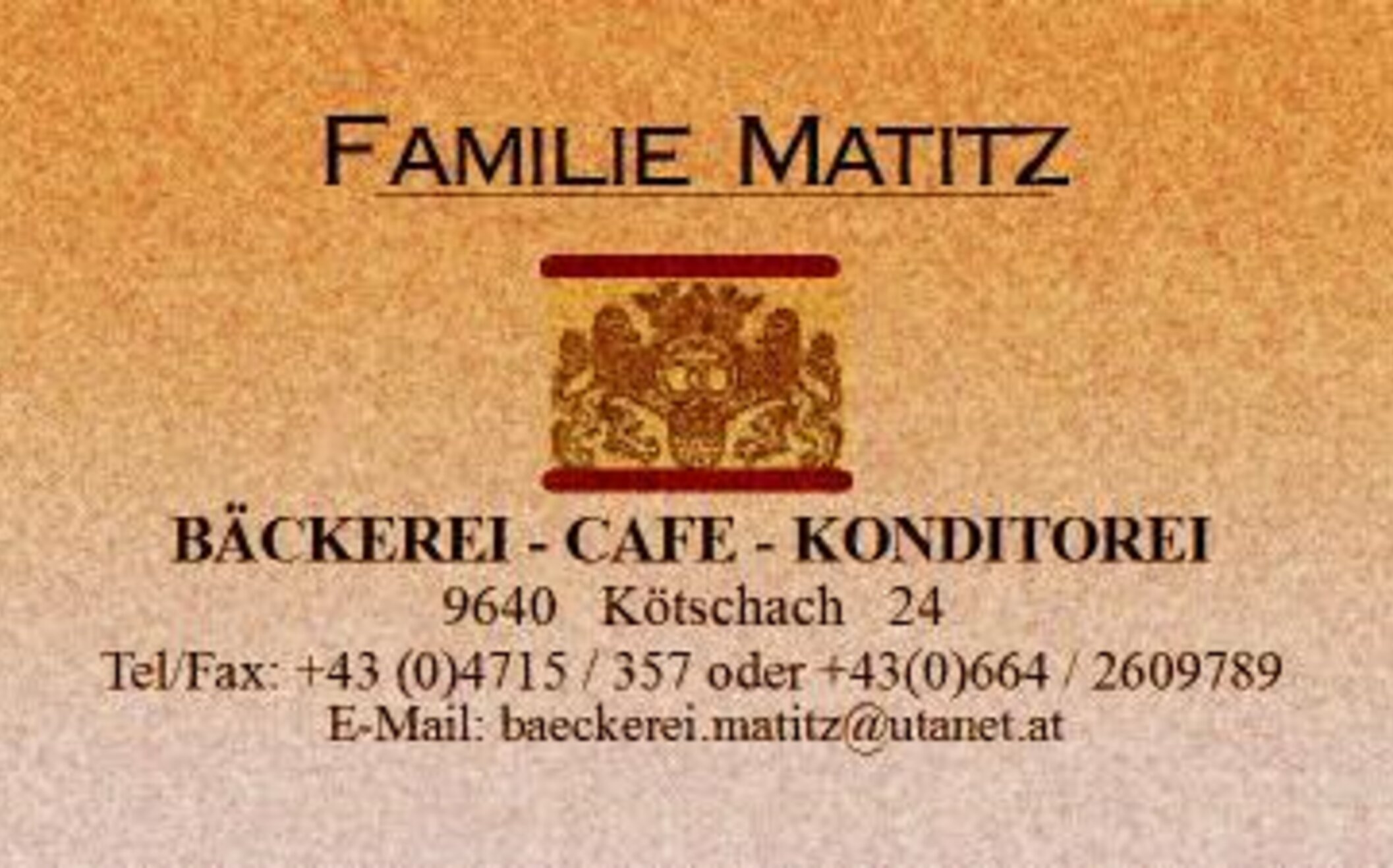 Bäckerei Café Konditorei Matitz in Kötschach-Mauthen | Nassfeld